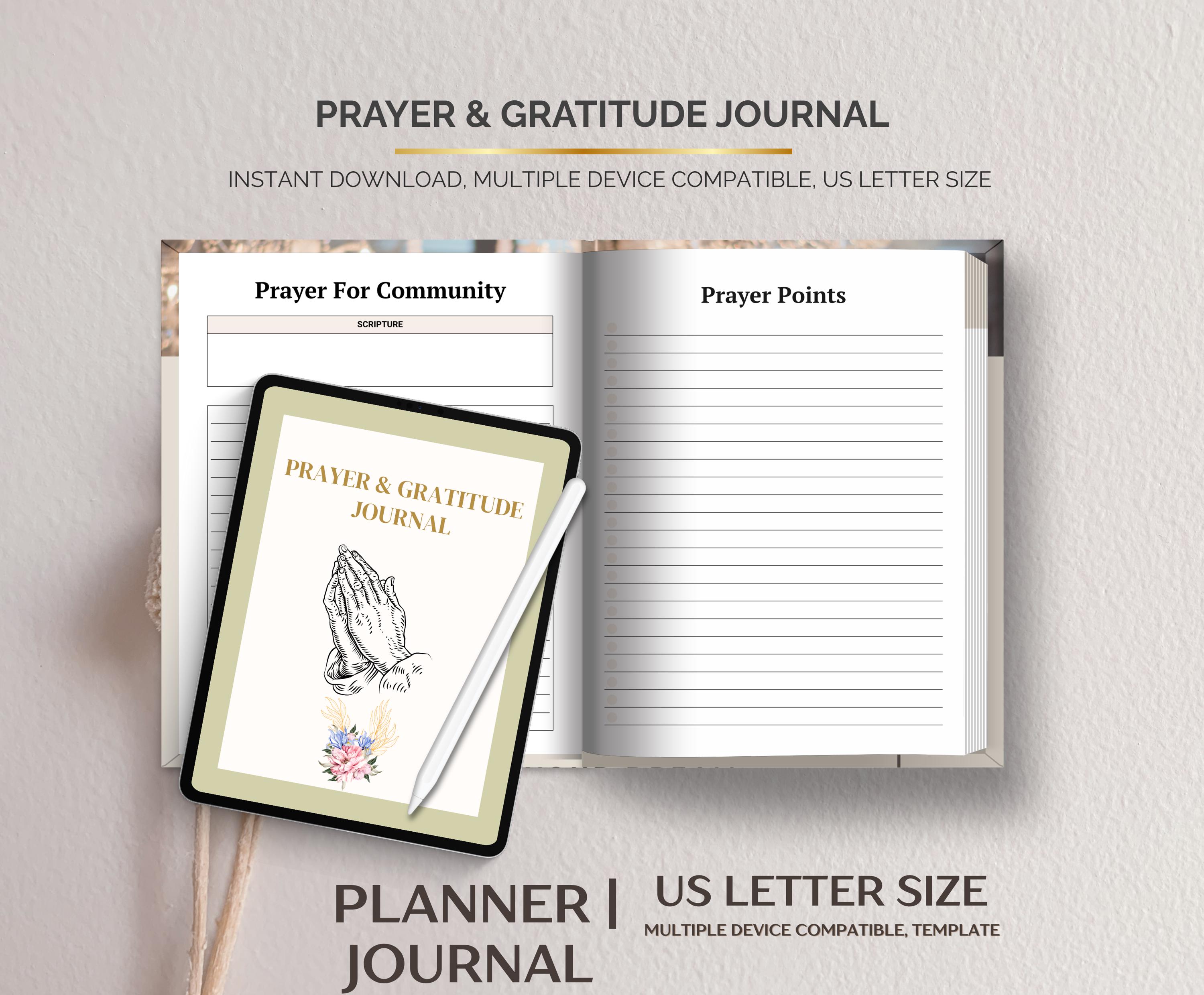 Prayer & Gratitude Journal | Christian Reflection Notebook | Faith ...