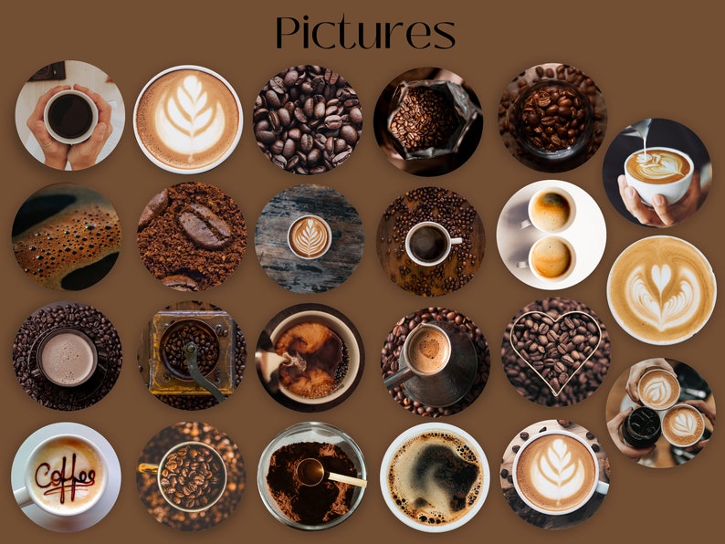 Coffee Shop Bundle, Instagram Pinterest Facebook Posts, Highlight Cover ...