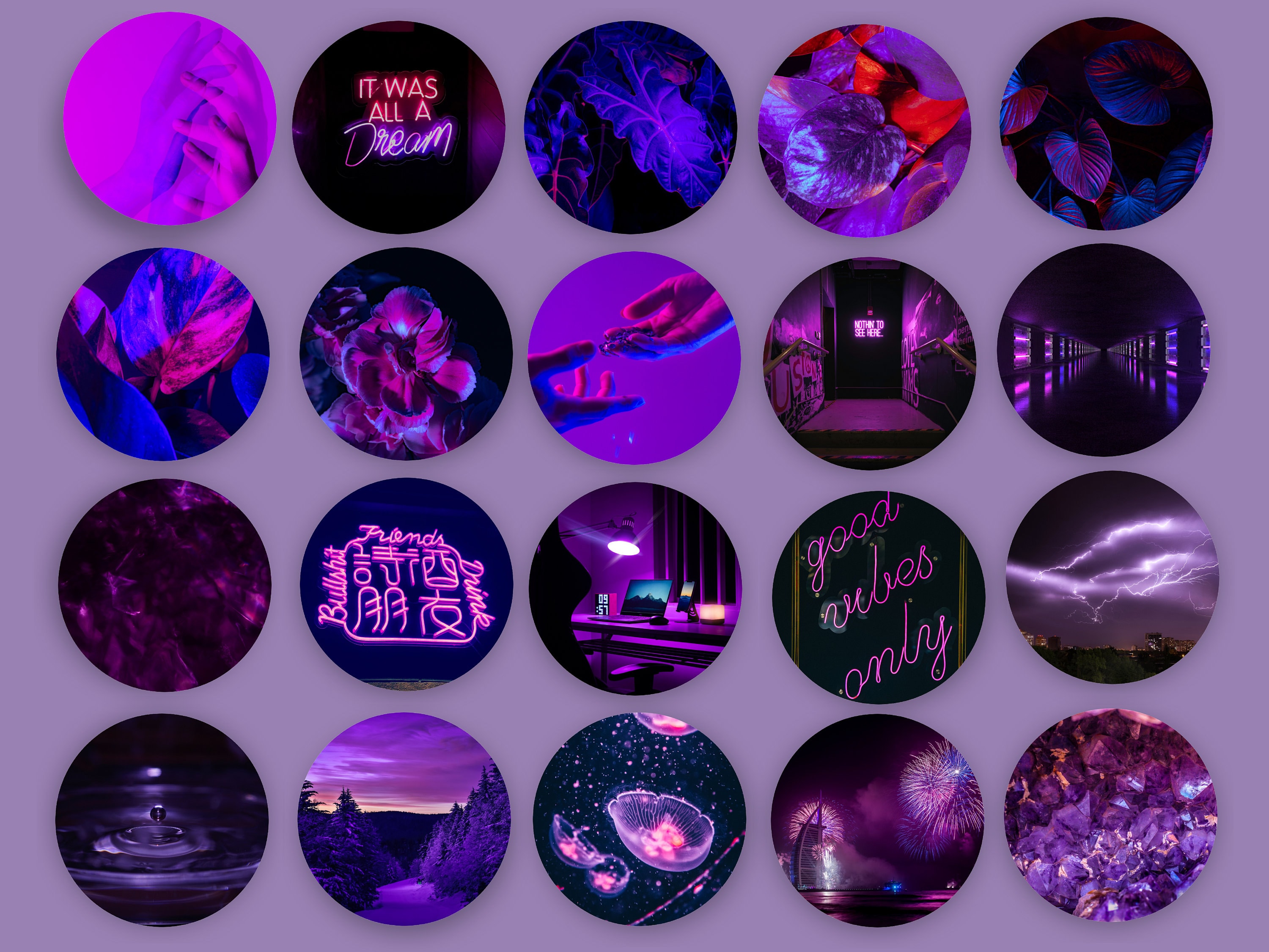 132 Purple Instagram Story Highlight Covers, Purple Instagram ...