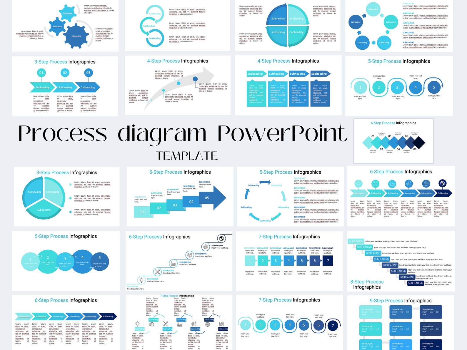 Process Infographic Powerpoint Template, Process Diagram Presentation ...
