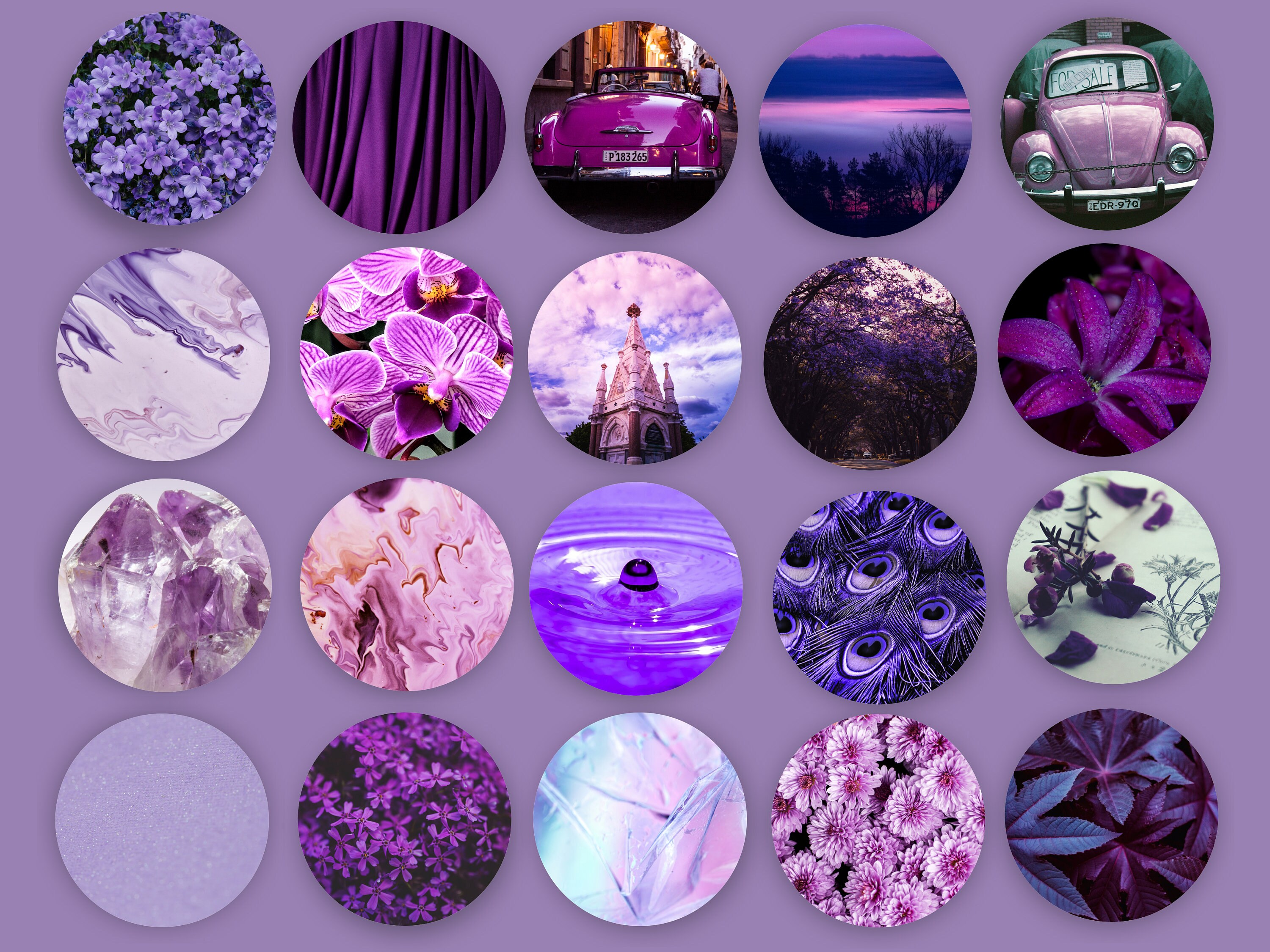 132 Purple Instagram Story Highlight Covers, Purple Instagram ...