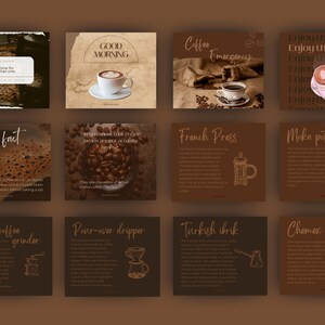 62 Coffee Shop Facebook Post Templates, Editable Canva Templates ...