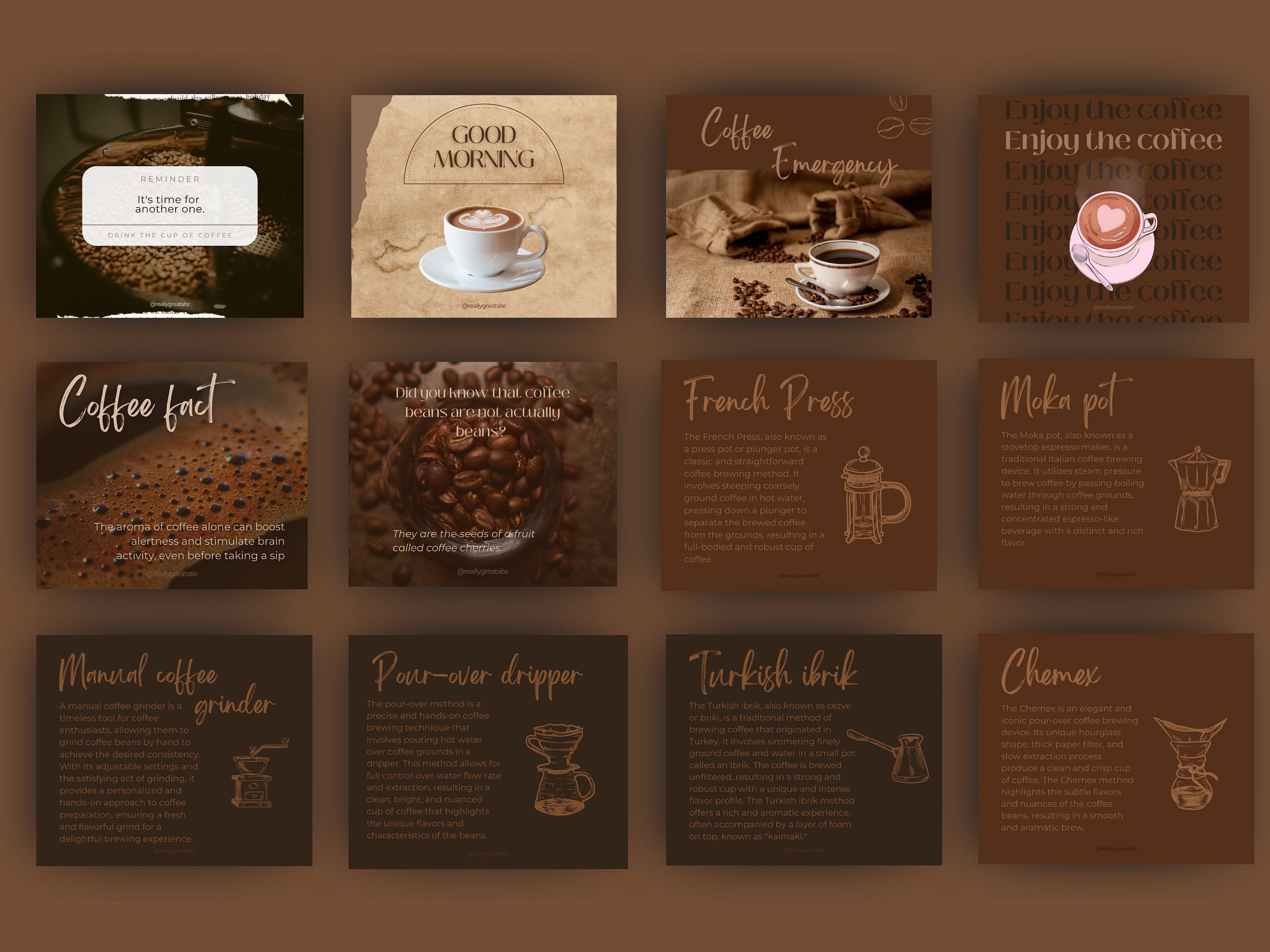62 Coffee Shop Facebook Post Templates, Editable Canva Templates ...