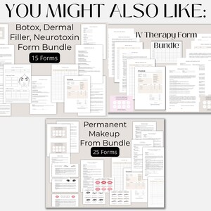 Intravenous Therapy Forms Bundle, Intake, Consent, Photo Video Waiver ...