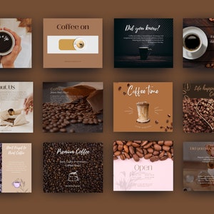 62 Coffee Shop Facebook Post Templates, Editable Canva Templates ...