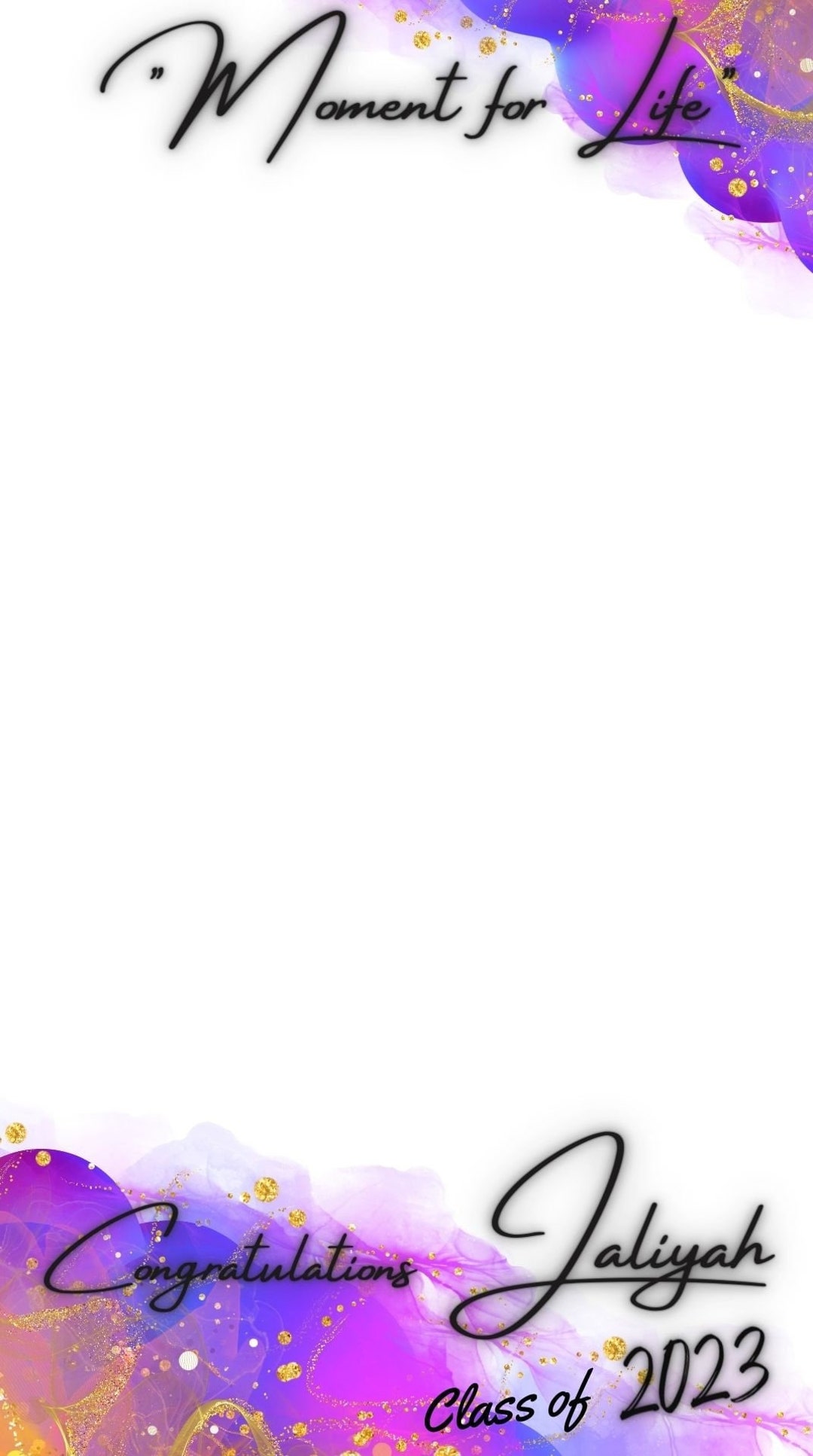 Moment for Life Themed Graduation Overlay, Birthday Theme, 360 Photo ...