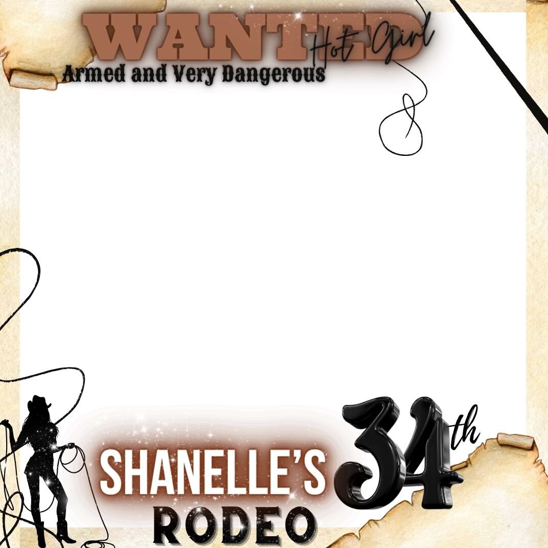Rodeo/cowgirl Themed Overlay Template, Editable, Canva Pro, Hot Girl ...