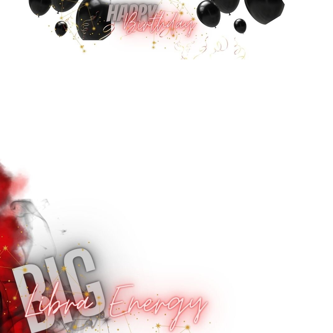 Red and Black Libra Overlay Template, 360 Photo Booth, Birthday ...