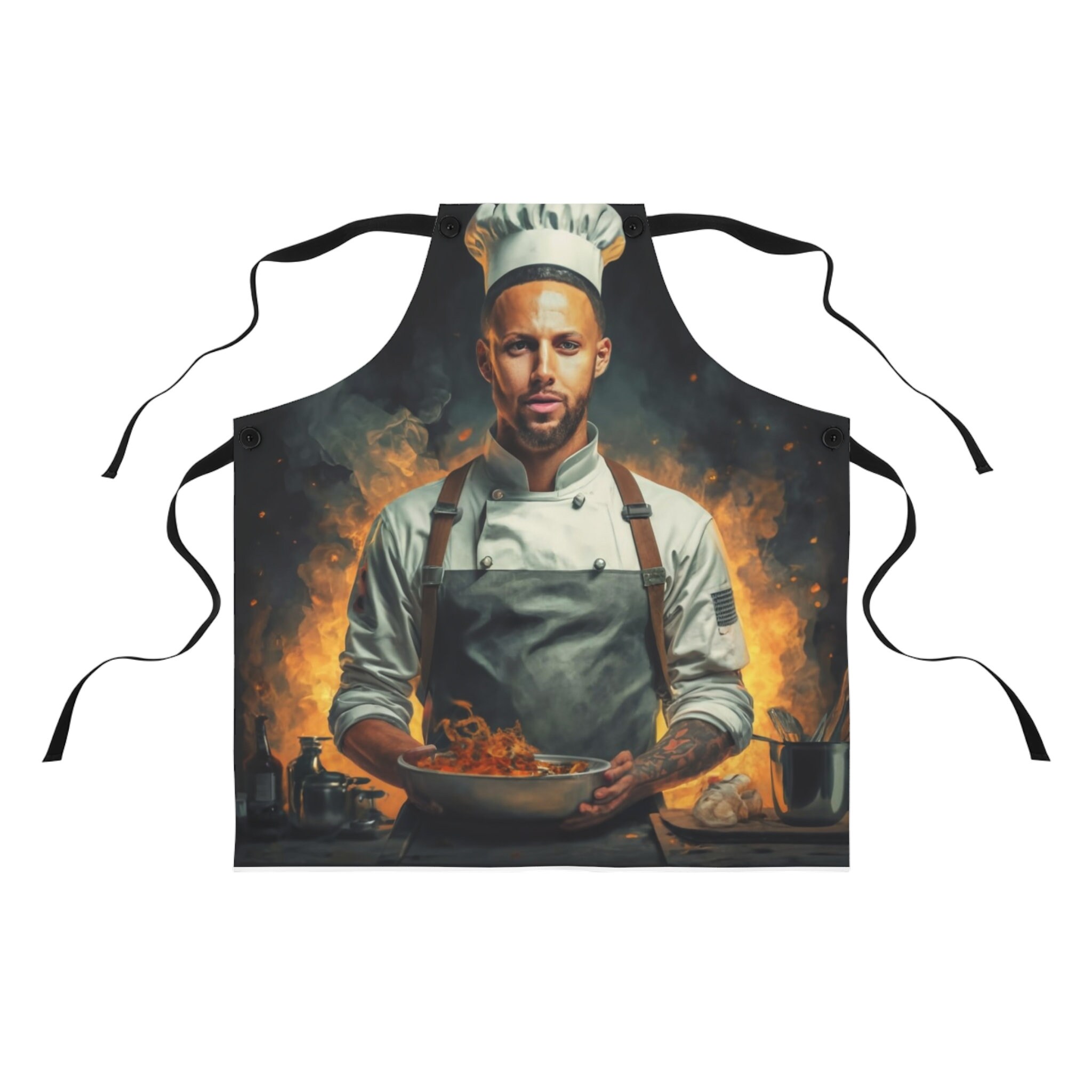 Apron Stephen Curry Edition Chef Curry Holding a Plate of - Etsy