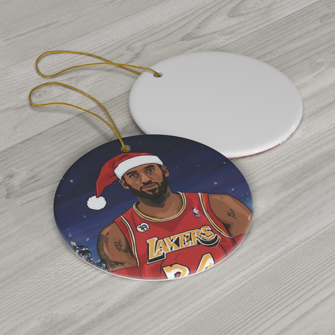 Christmas Ornament - Kobe Bryant as Santa Clause Ornament for Christmas ...