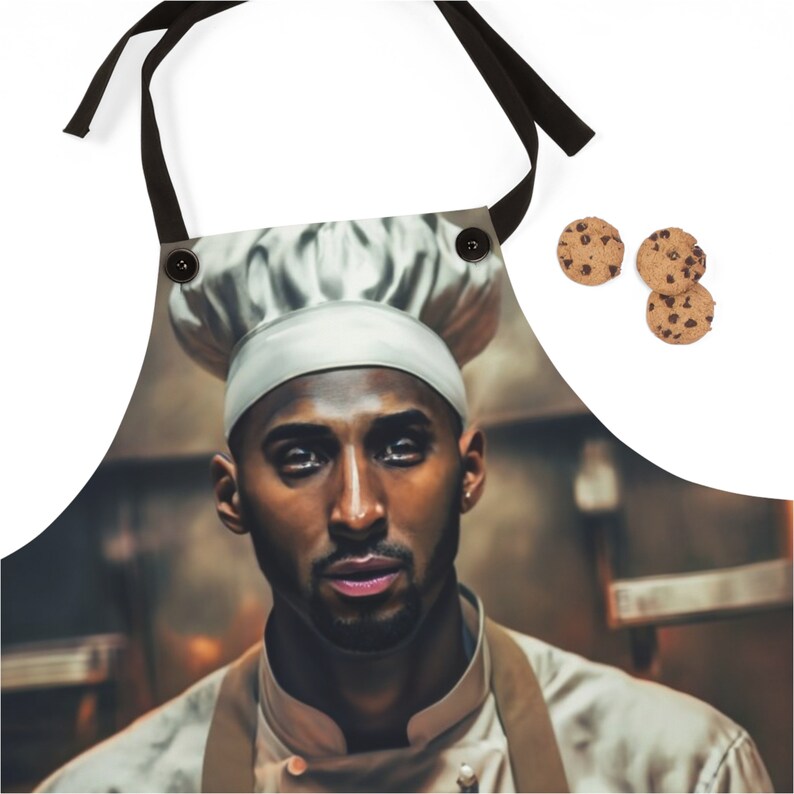 Apron Kobe Bryant Edition Chef Kobe Holding a Plate of - Etsy