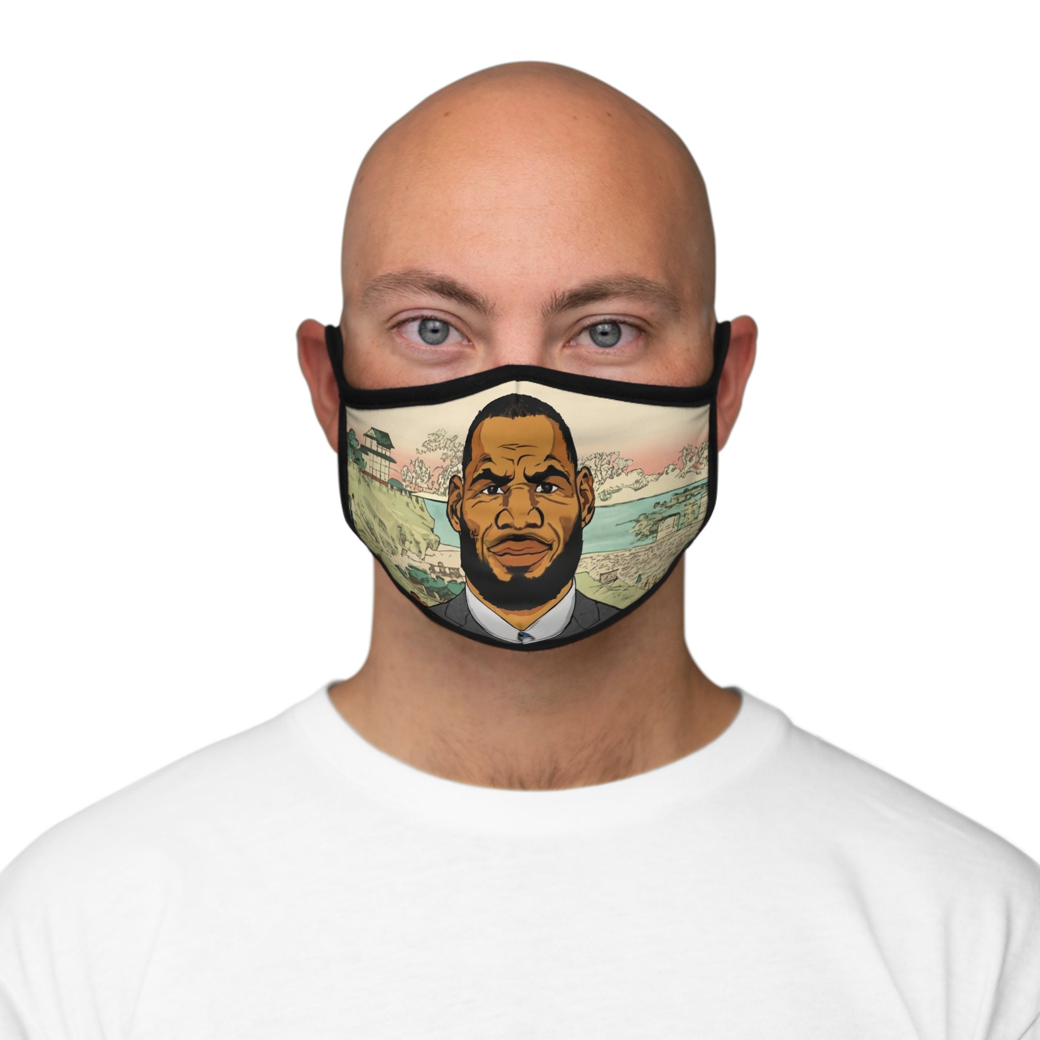 Fitted Polyester Face Mask Lebron James Asian Style Face Mask/face ...