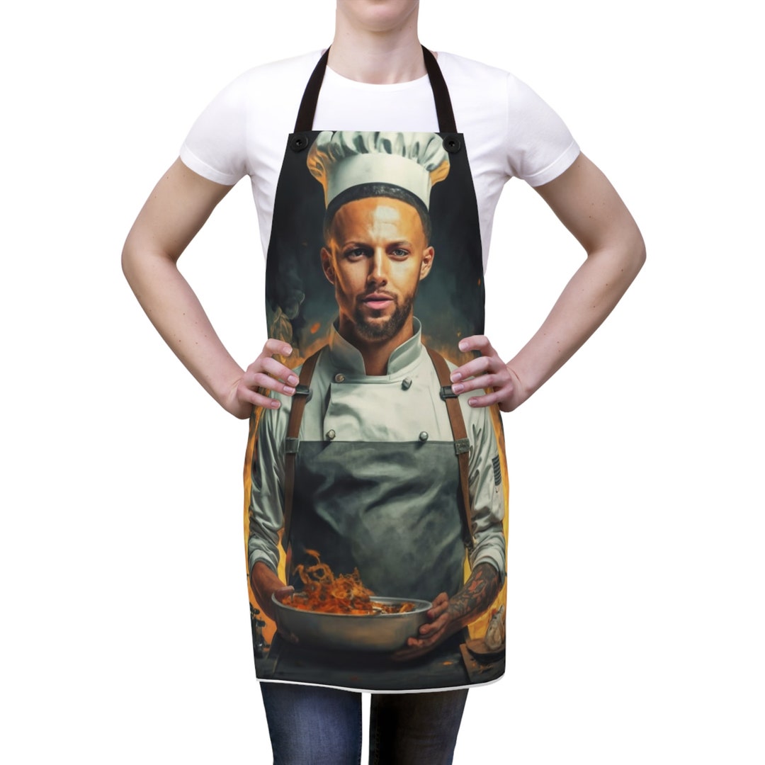 Apron Stephen Curry Edition Chef Curry Holding a Plate of - Etsy