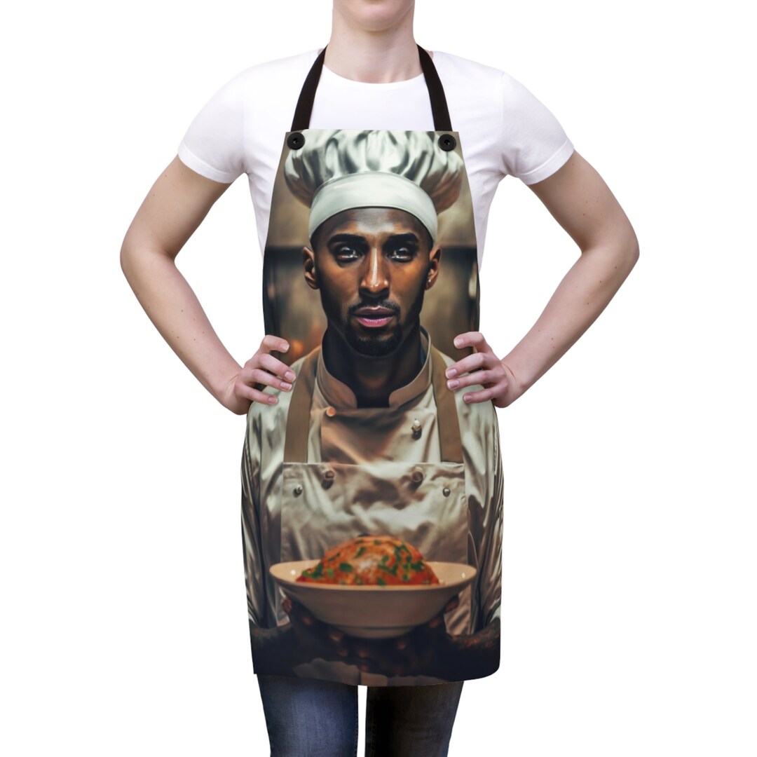 Apron Kobe Bryant Edition Chef Kobe Holding a Plate of - Etsy