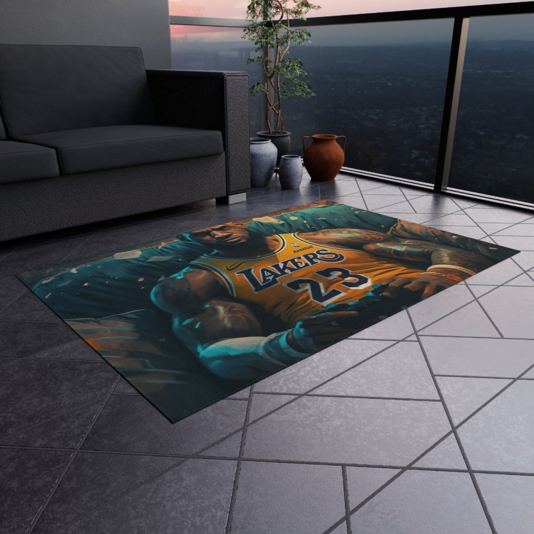 Lebron James Outdoor Rug - Basketball Carpet - Carpet/rug - Gaming Room ...