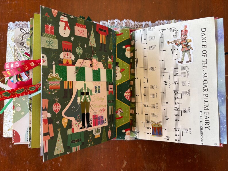 The Nutcracker Upcycled Little Golden Book Junk Journal - Etsy
