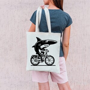 Funny Hammerhead Shark Riding a Bicycle Svg, Hammerhead Shark Png ...