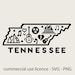 Tennessee Svg, State Svg, Tennessee Outline, Tennessee Shirt Design ...