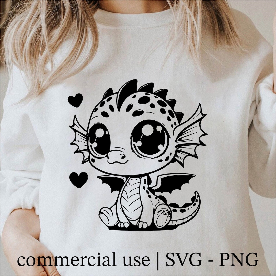 Cute Baby Dragon Svg, Cute Dragon Png, Baby Dragon Lover Svg, Baby ...