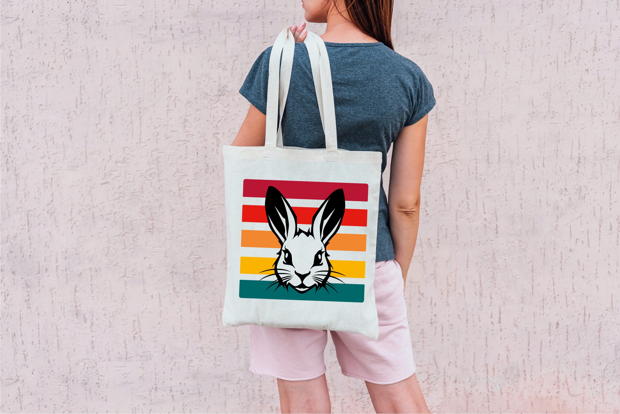 Sunshine Rabbit Svg Daylight Bunny Png Retro Rabbit Svg - Etsy