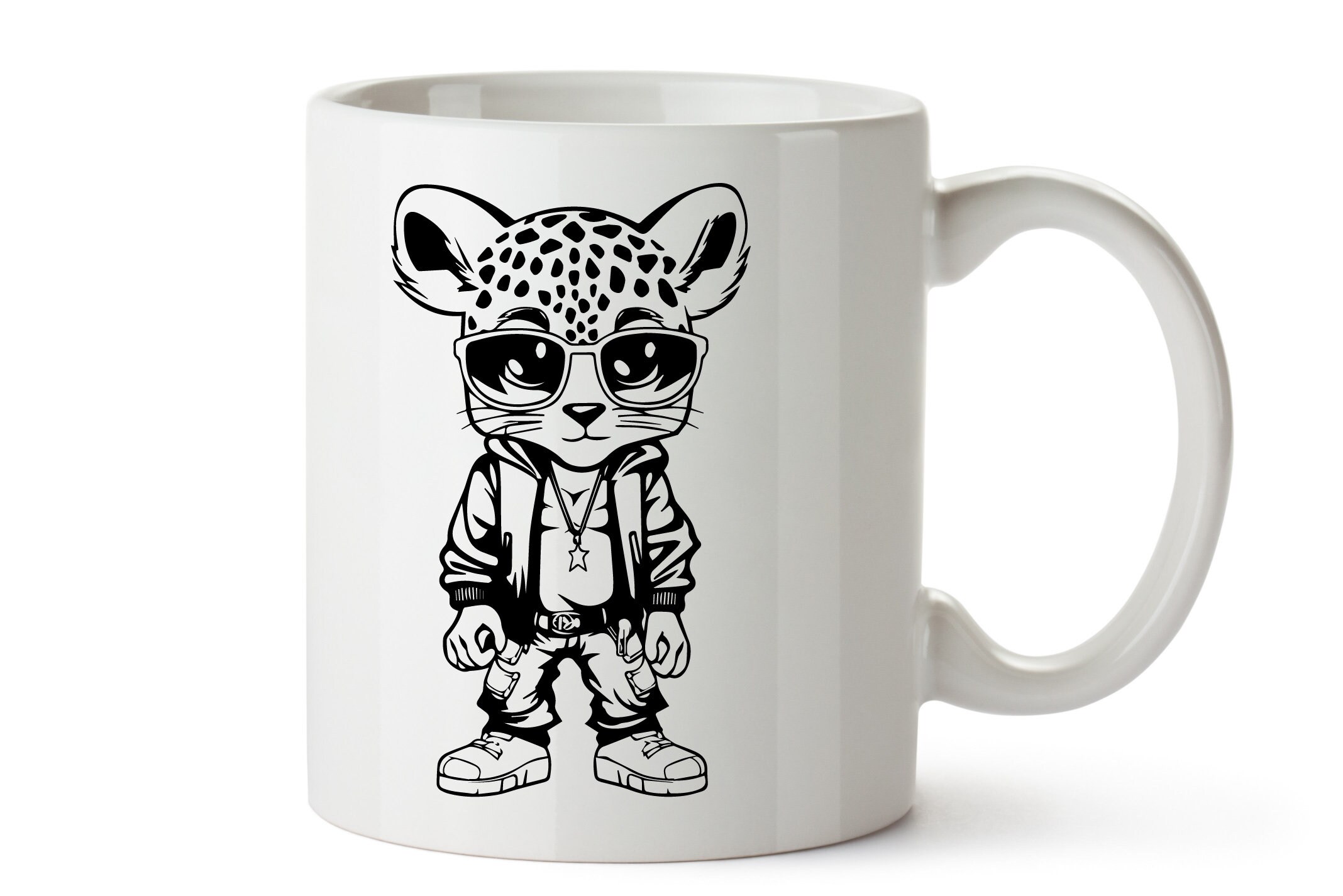 Cool Leopard Svg Cute Hip-hop Png for Cricut Rapper Leopard - Etsy