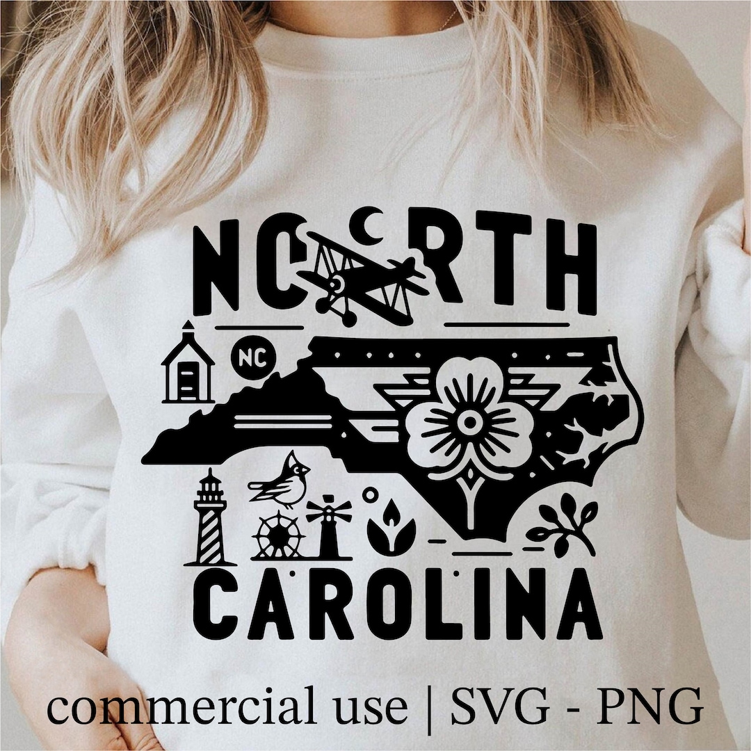 North Carolina Svg, State Svg, North Carolina Outline, North Carolina ...