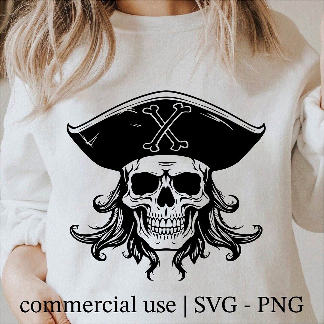 Cool Pirate Svg, Pirate Skull Png, Cricut Pirate Face Svg, Nautical ...