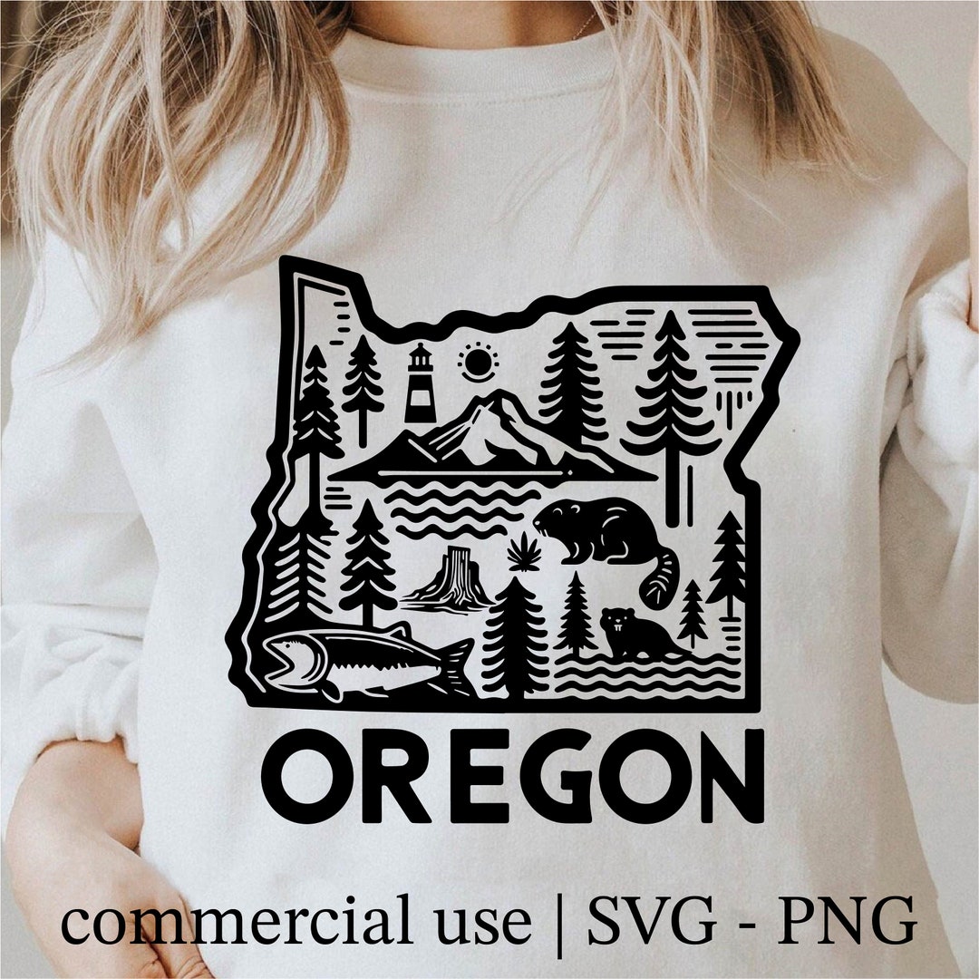 Oregon Svg, State Svg, Oregon Outline, Oregon Shirt Design, State Png ...