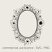 63 Unique Oval Frame Svg Bundle, Decorative Oval Frame Svg, Cricut Oval ...