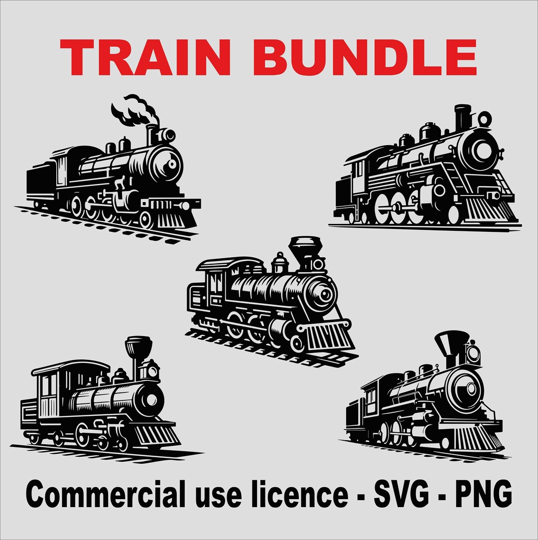 Train Svg Bundle, Locomotive Svg, Train Shirt Design, Transportation ...