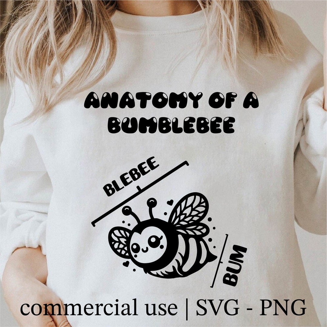 Anatomy of a Bumblebee Svg, Cute Bumblebee Png, Cricut Bee Svg Black ...