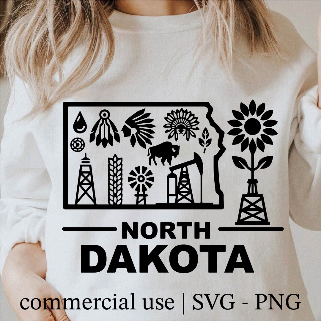 North Dakota Svg, State Svg, North Dakota Outline, North Dakota Png ...
