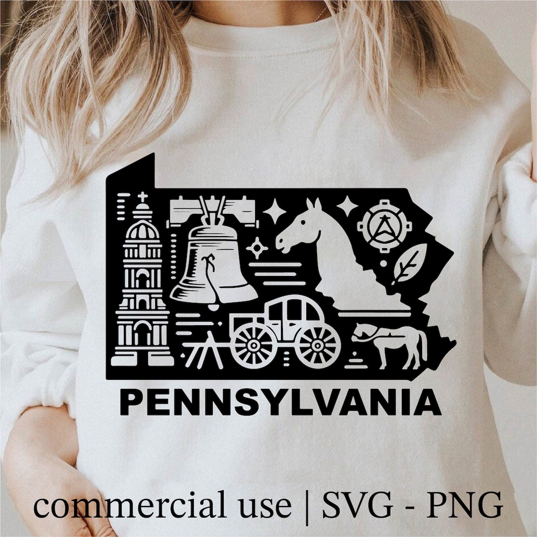 Pennsylvania Svg, State Svg, Pennsylvania Shirt Design, State Png ...