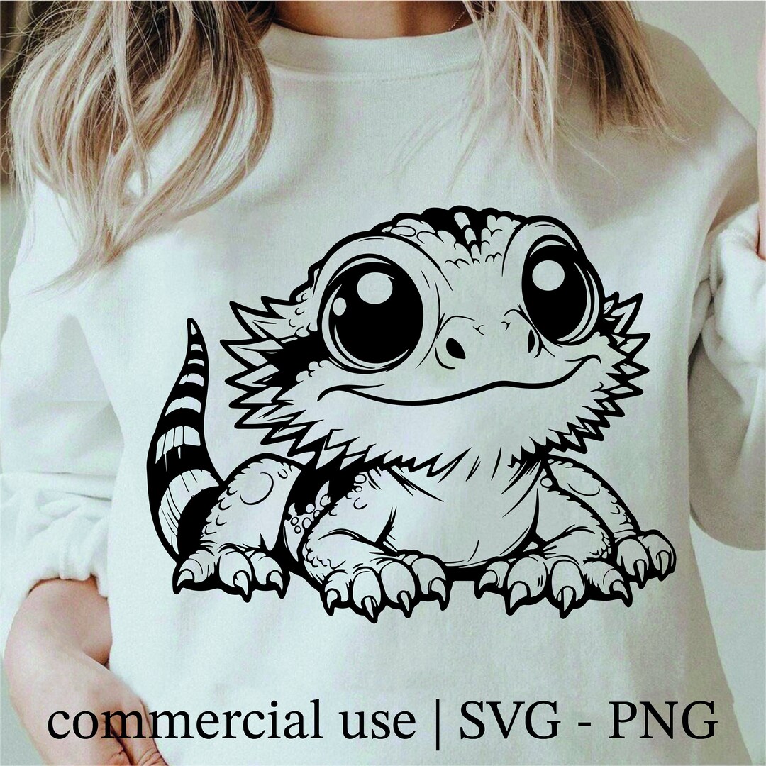 Cute Bearded Dragon Svg, Bearded Dragon Png, Baby Bearded Dragon Svg ...