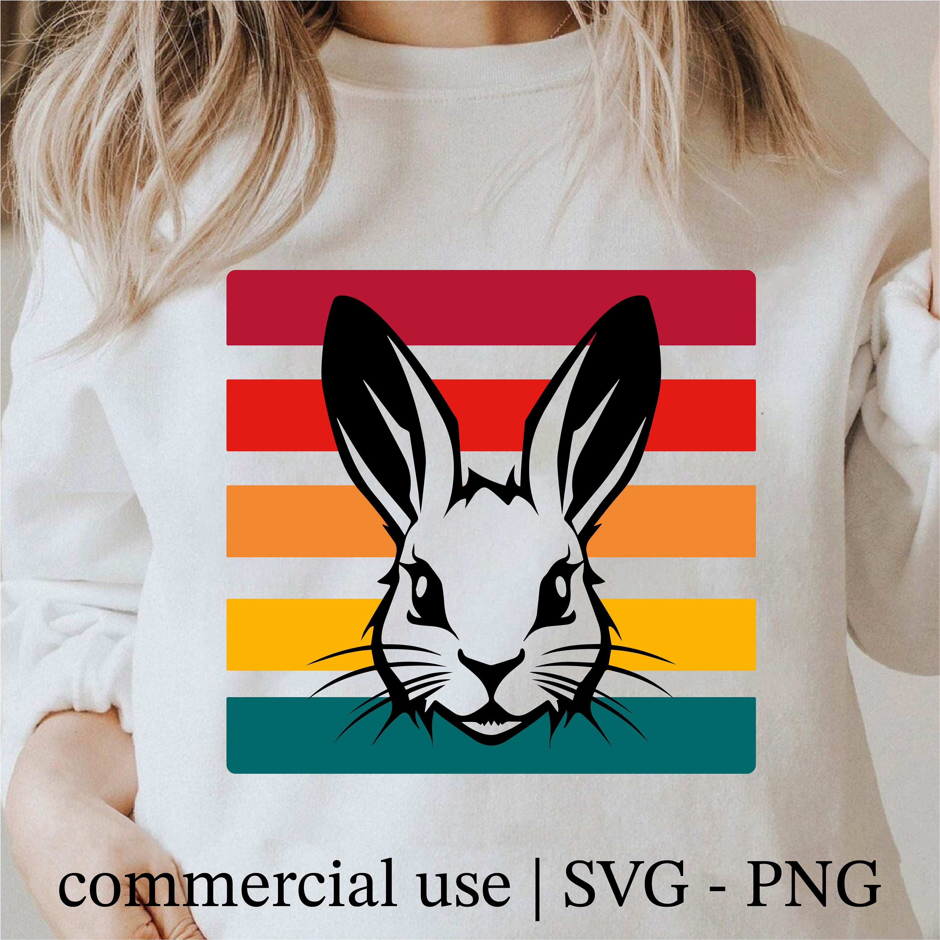Sunshine Rabbit Svg Daylight Bunny Png Retro Rabbit Svg - Etsy