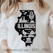 Illinois Svg, State Svg, State Png, Illinois Outline, Illinois Shirt ...