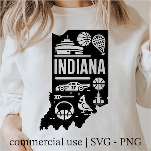 Indiana Svg, State Svg, State Png, Indiana Outline, Indiana Shirt ...