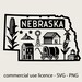 Nebraska Svg, State Svg, Nebraska Outline, Nebraska Shirt Design, State ...