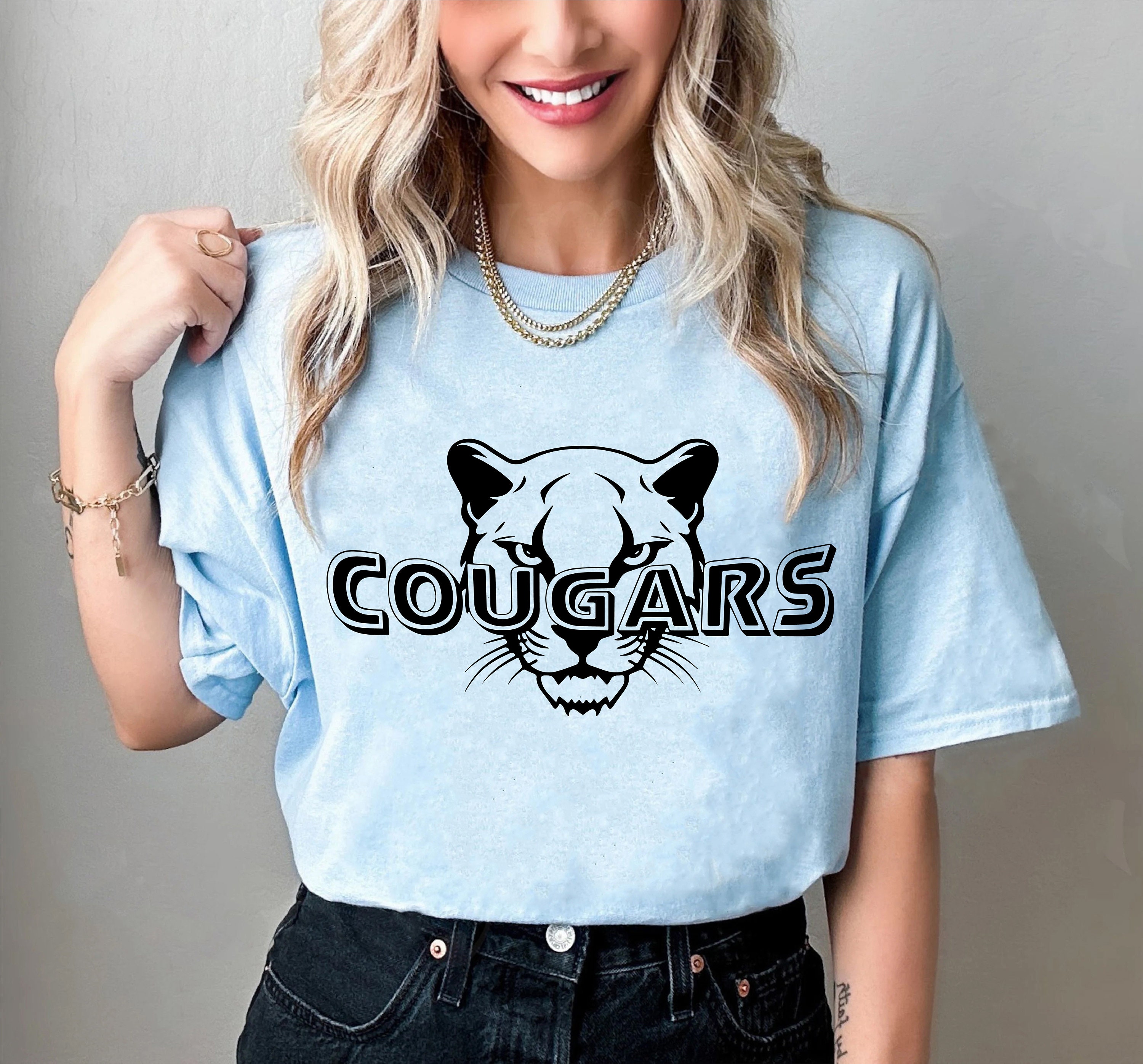 Cougars Svg Cougar Face Svg Cougar Png Cougars Clipart - Etsy