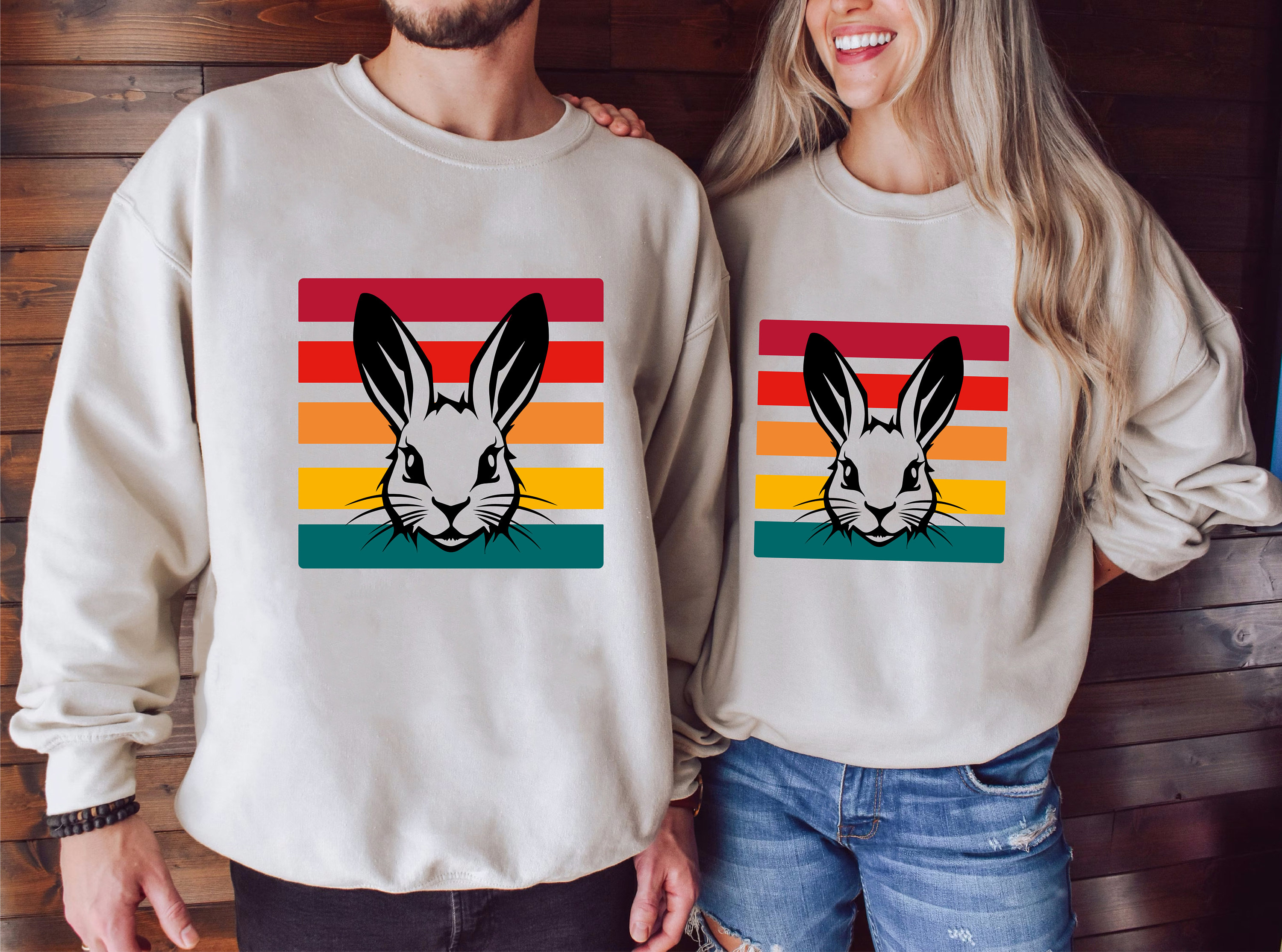 Sunshine Rabbit Svg Daylight Bunny Png Retro Rabbit Svg - Etsy