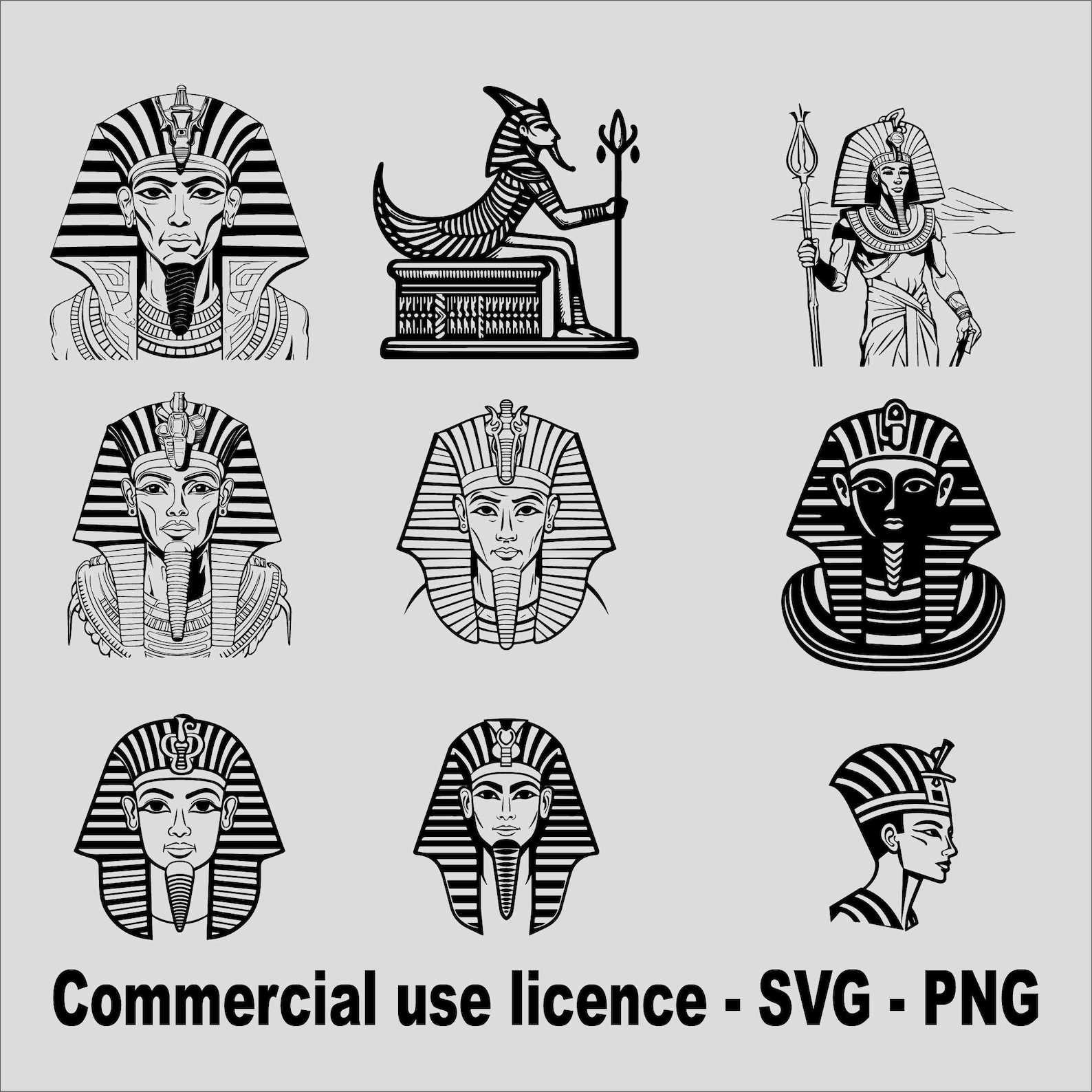 Egyptian Svg Bundle, Egypt Png Bundle, Egyptian Symbols Sings Svg ...