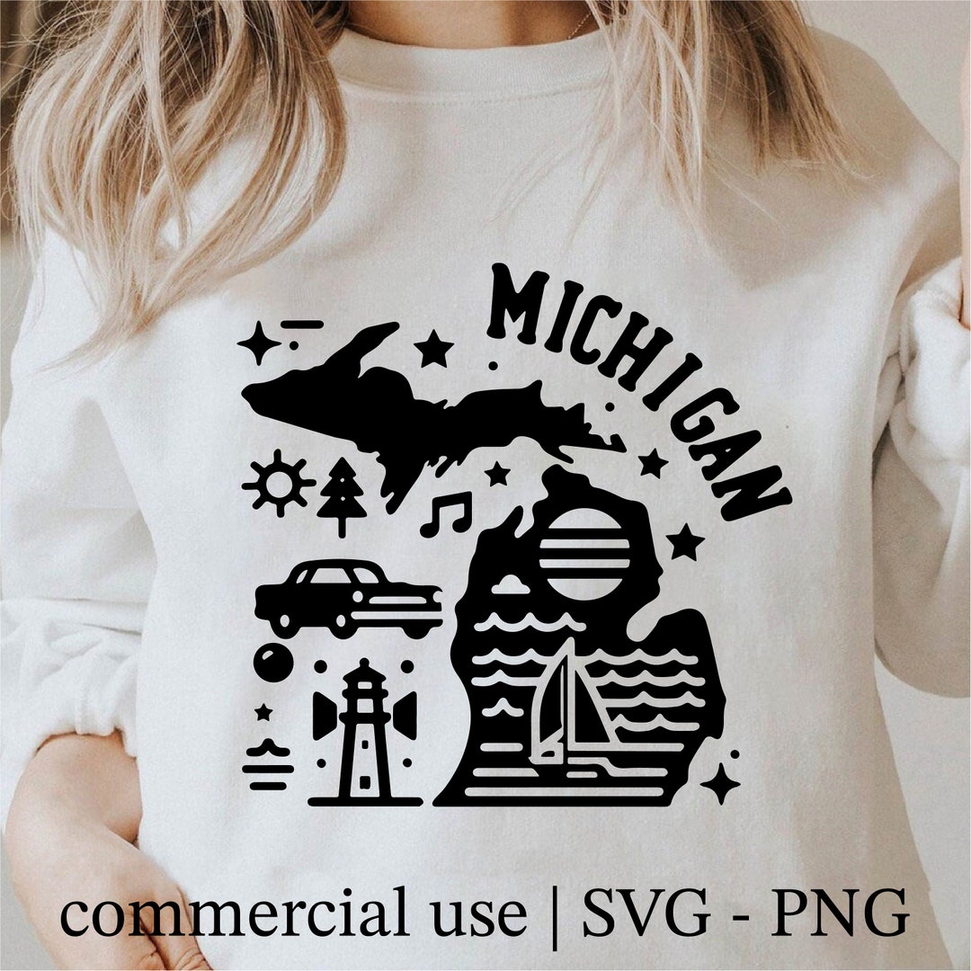 Michigan Svg, State Svg, Michigan Outline, Michigan Shirt Design, State ...