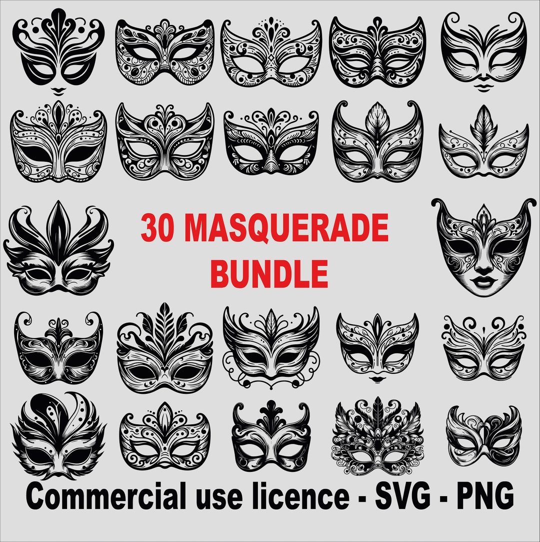 Masquerade Bundle Svg, Carnival Mask Svg Bundle, Funny Shirt Design ...