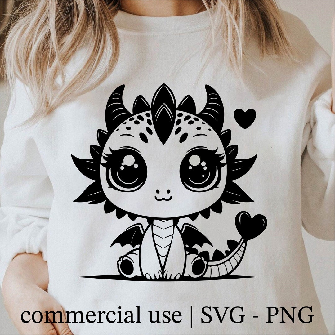 Cute Baby Dragon Svg, Cute Dragon Png, Baby Dragon Lover Svg, Baby ...