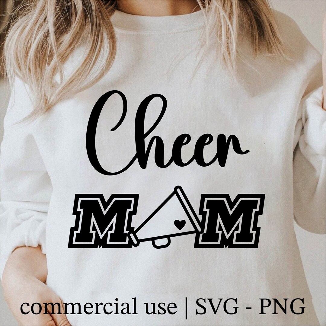 Cheer Mom Svg, Cheer Mom Svg, Pom Pom Mother, Cheerleader Mom Svg ...