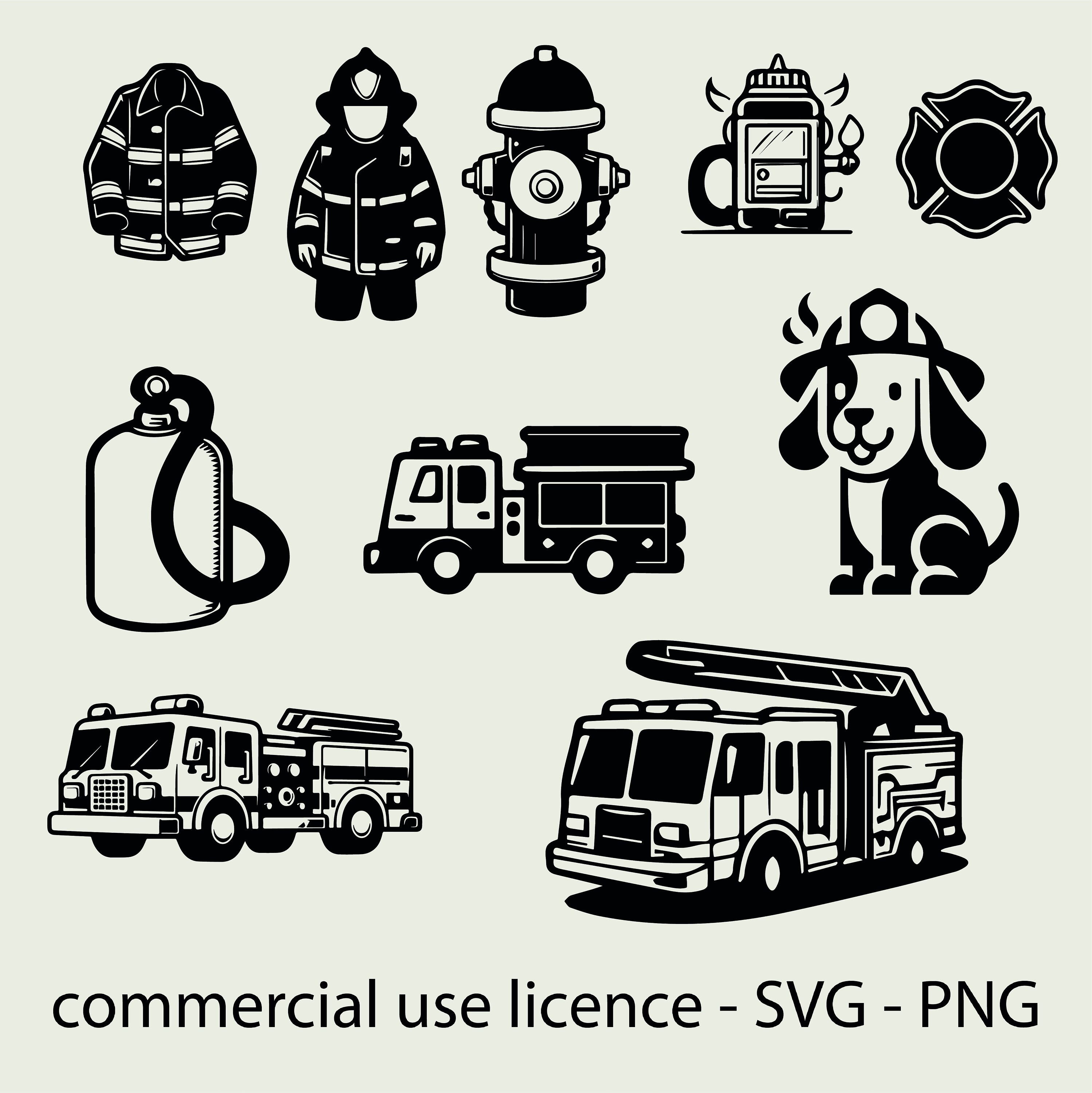 53 Design Fire Dept Svg Bundle, Cute Firefighter Svg, Firetruck Svg ...