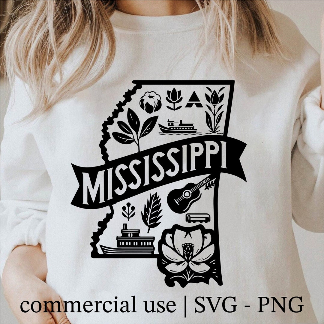 Mississippi Svg, State Svg, Mississippi Outline, Mississippi Shirt ...