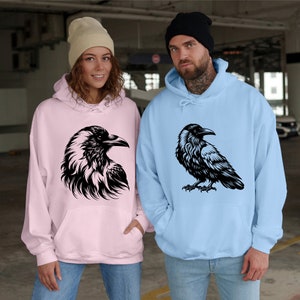 28 Raven Svg Bundle, Ravens Png, Raven Silhouette Clipart, Raven Head ...