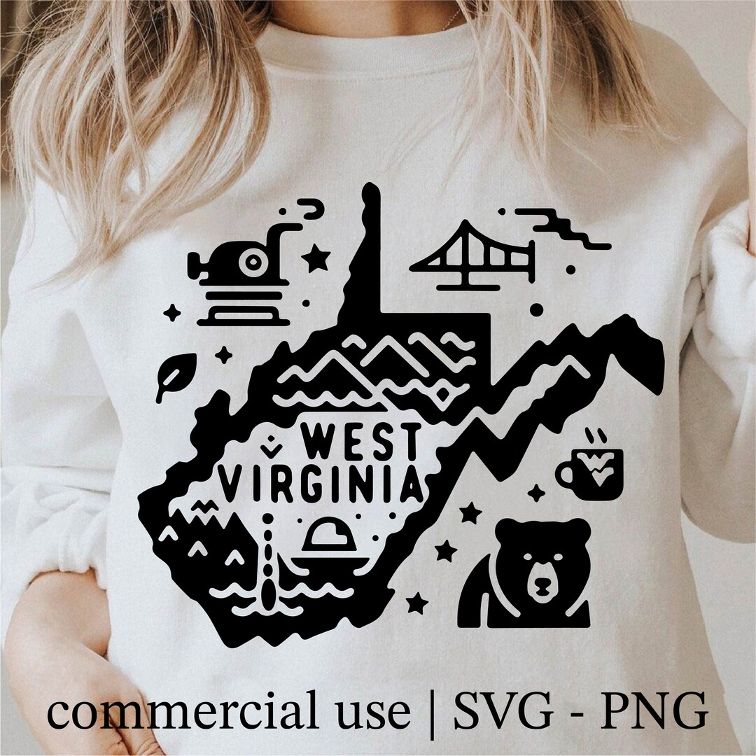 West Virginia Svg, State Svg, West Virginia Shirt Design, State Png ...