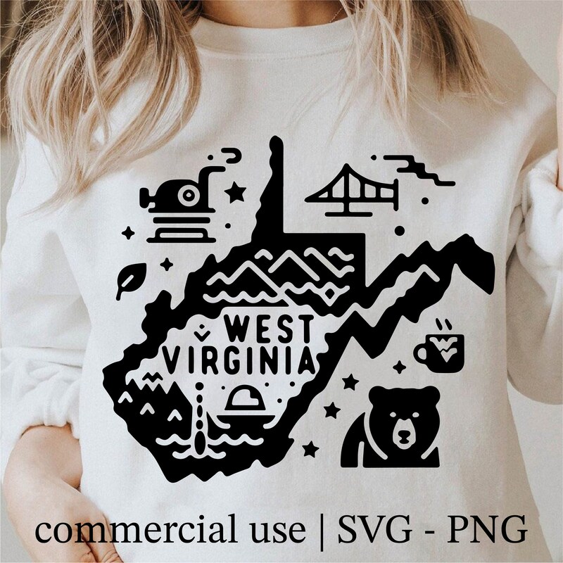 West Virginia Heart - Etsy